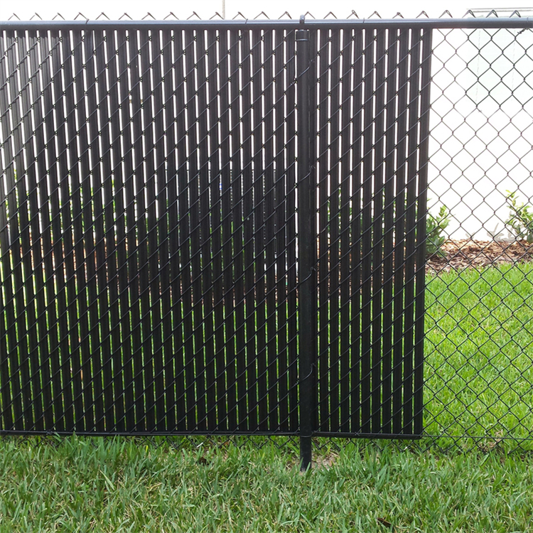6ft 9 Gauge Vinyl PVC Coated Galvanized Privacy Chain Link Fence with ...